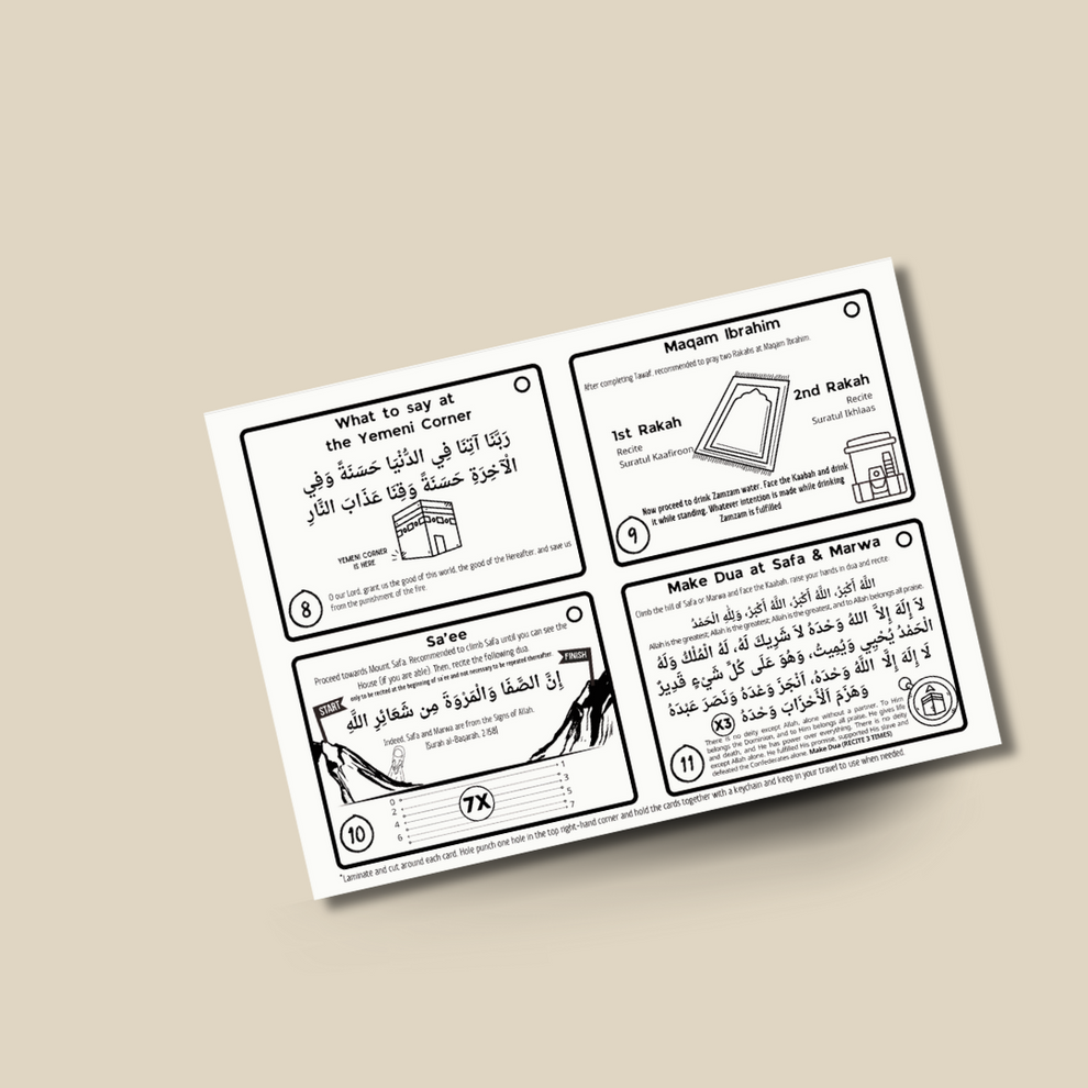 My Umrah Journey Flashcards (Free Printable) – Tarbiyah Islamiyyah